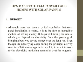 Home solar system | PPTX