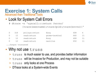 Solaris DTrace, An Introduction | PDF | Operating Systems | Computer Software and Applications
