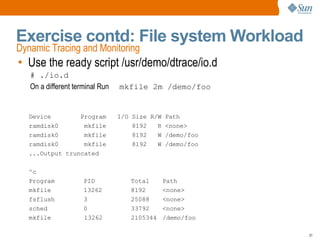 Solaris DTrace, An Introduction | PDF