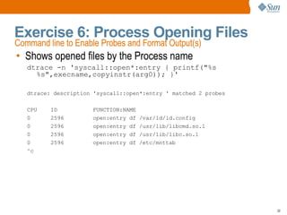 Solaris DTrace, An Introduction | PDF | Operating Systems | Computer Software and Applications