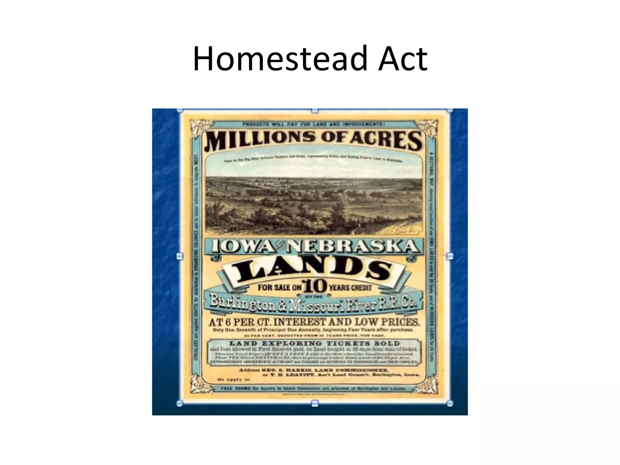 Homestead act | PPT
