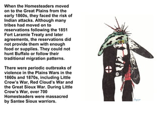 Homesteaders Living On The Plains | ODP