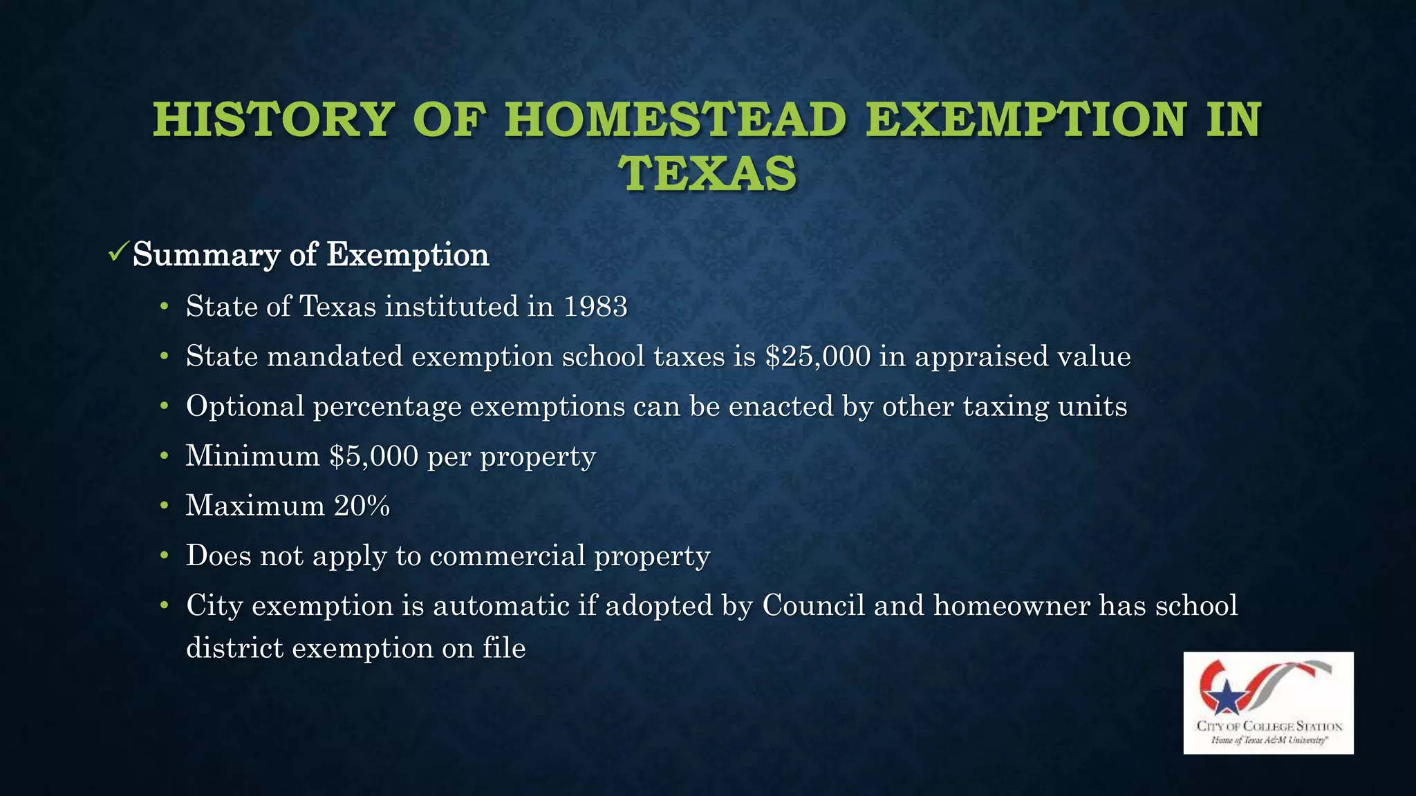 Homestead Exemption | PPT