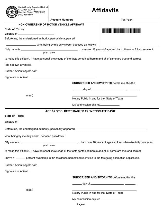 Homestead exemption form | PDF