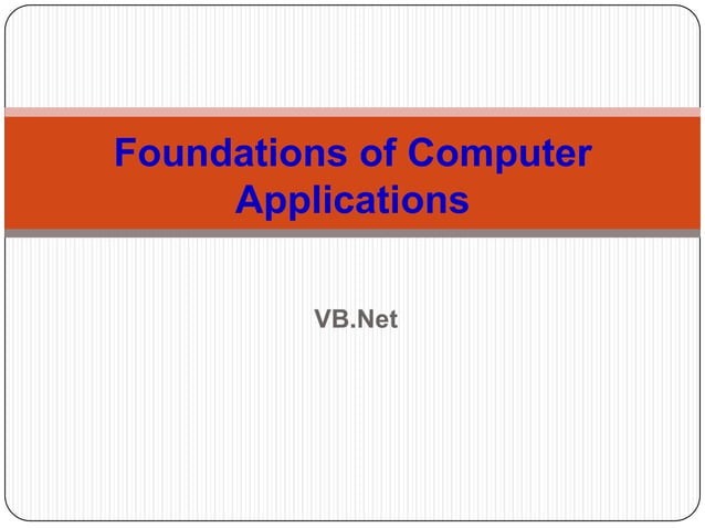 Computer Application | PPTX