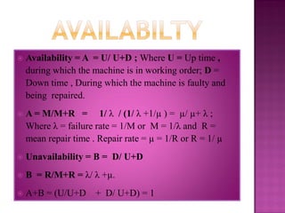Availability Wrt Reliability | PDF