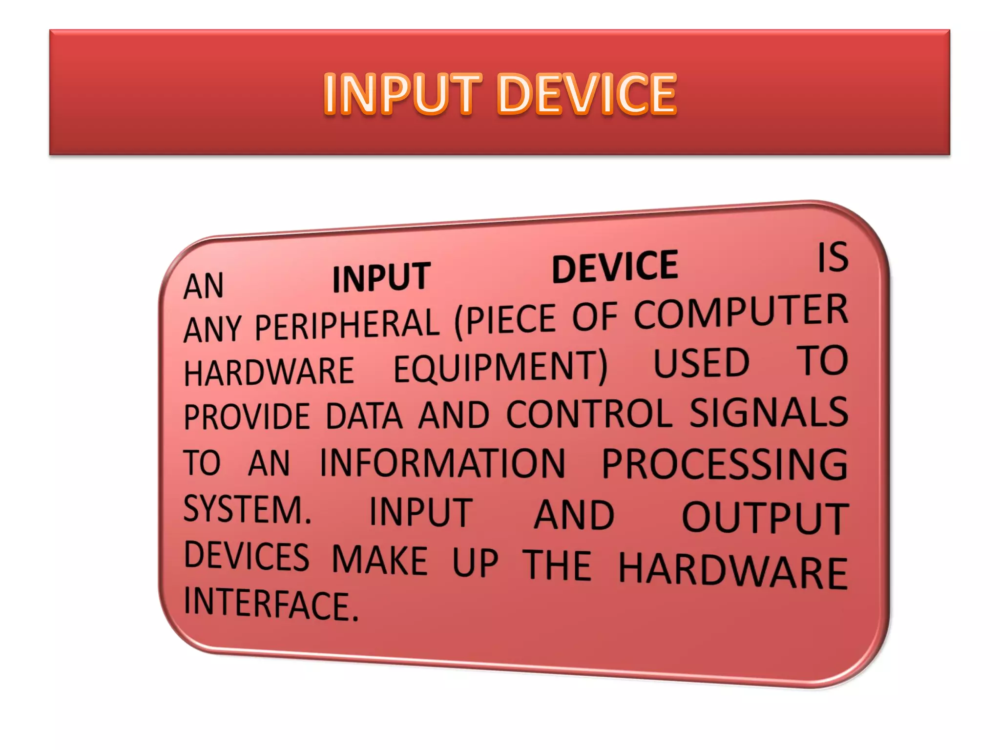 Input Devices | PPT