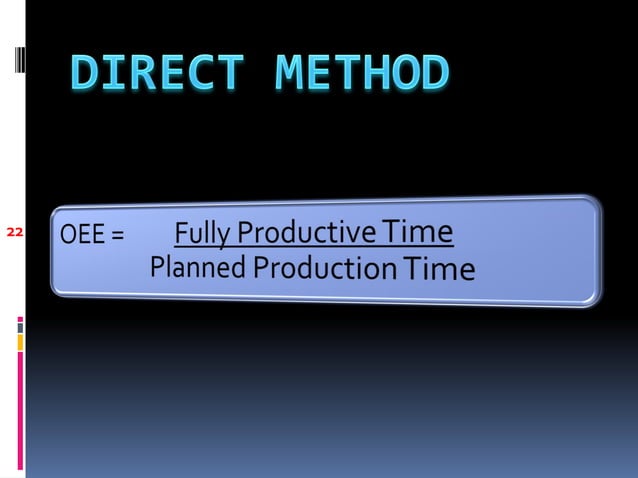 OEE CALCULATION PPT | PDF