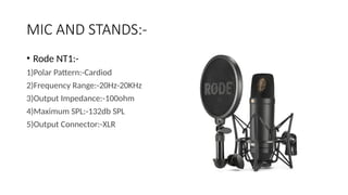 Home Studio presentation how to build a home studio | PPT