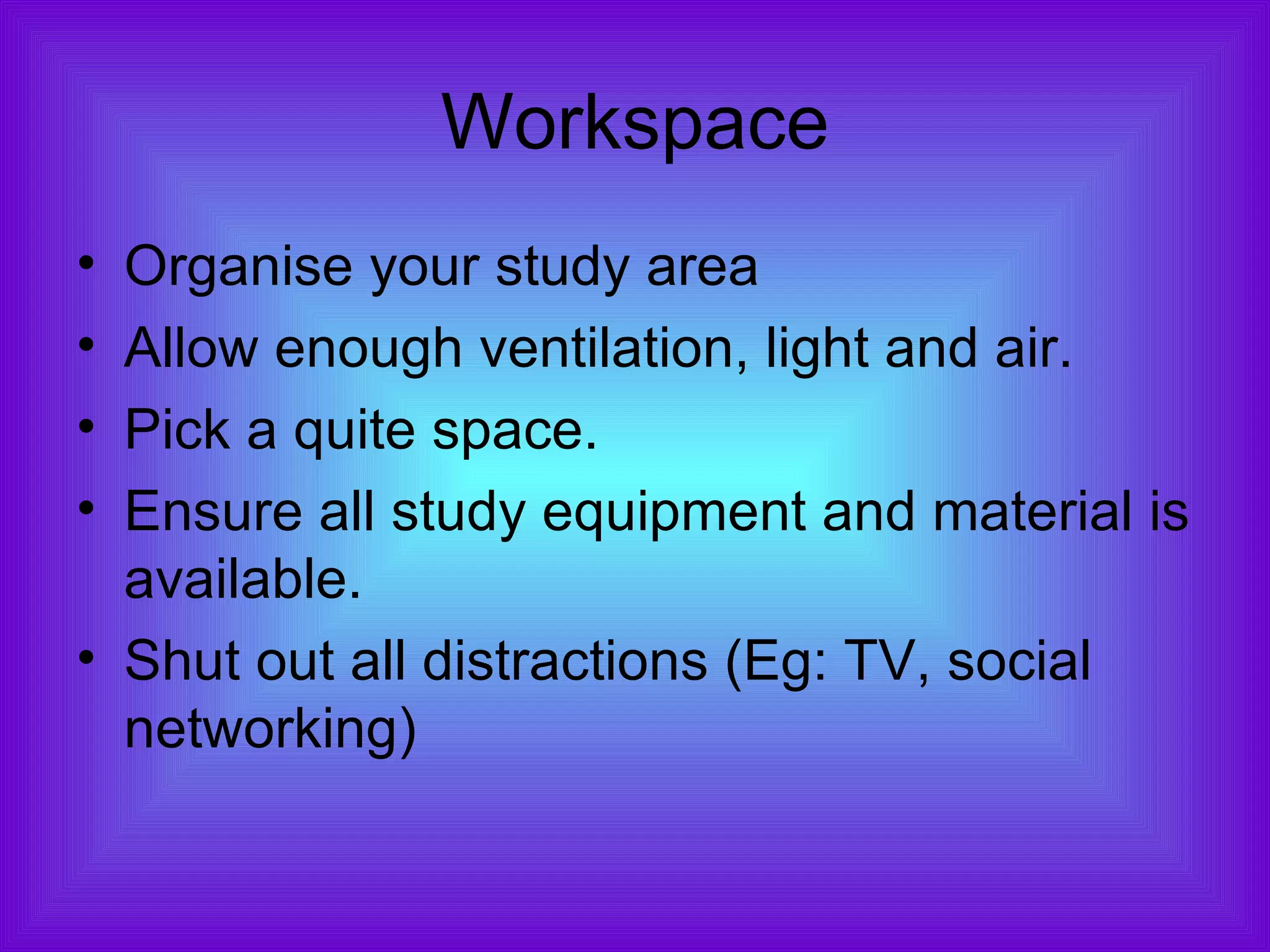 Home Study Environment | PPT
