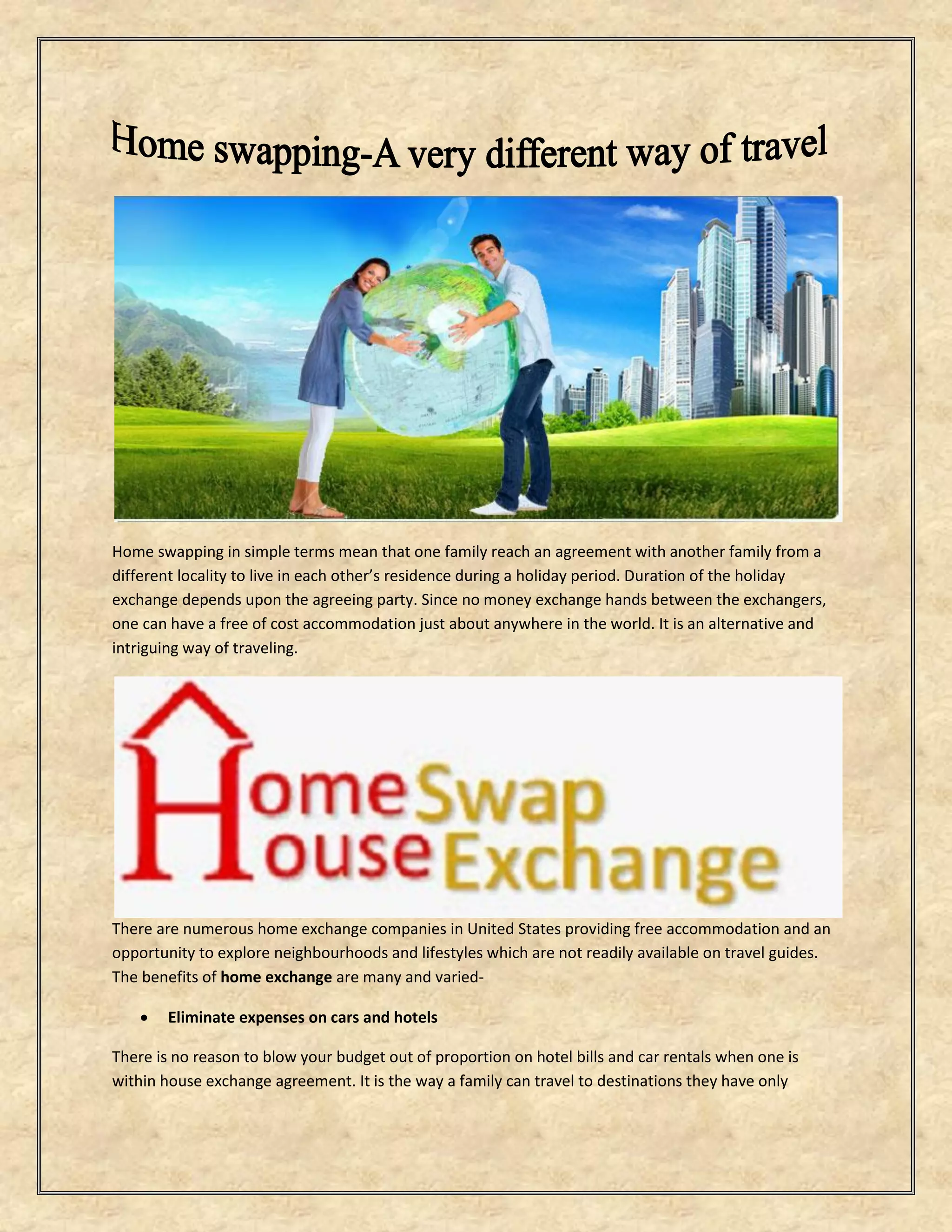 Home swapping | PDF