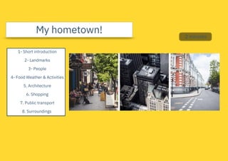 Hometown .pdf ESL presentation on my hometown. | PPT