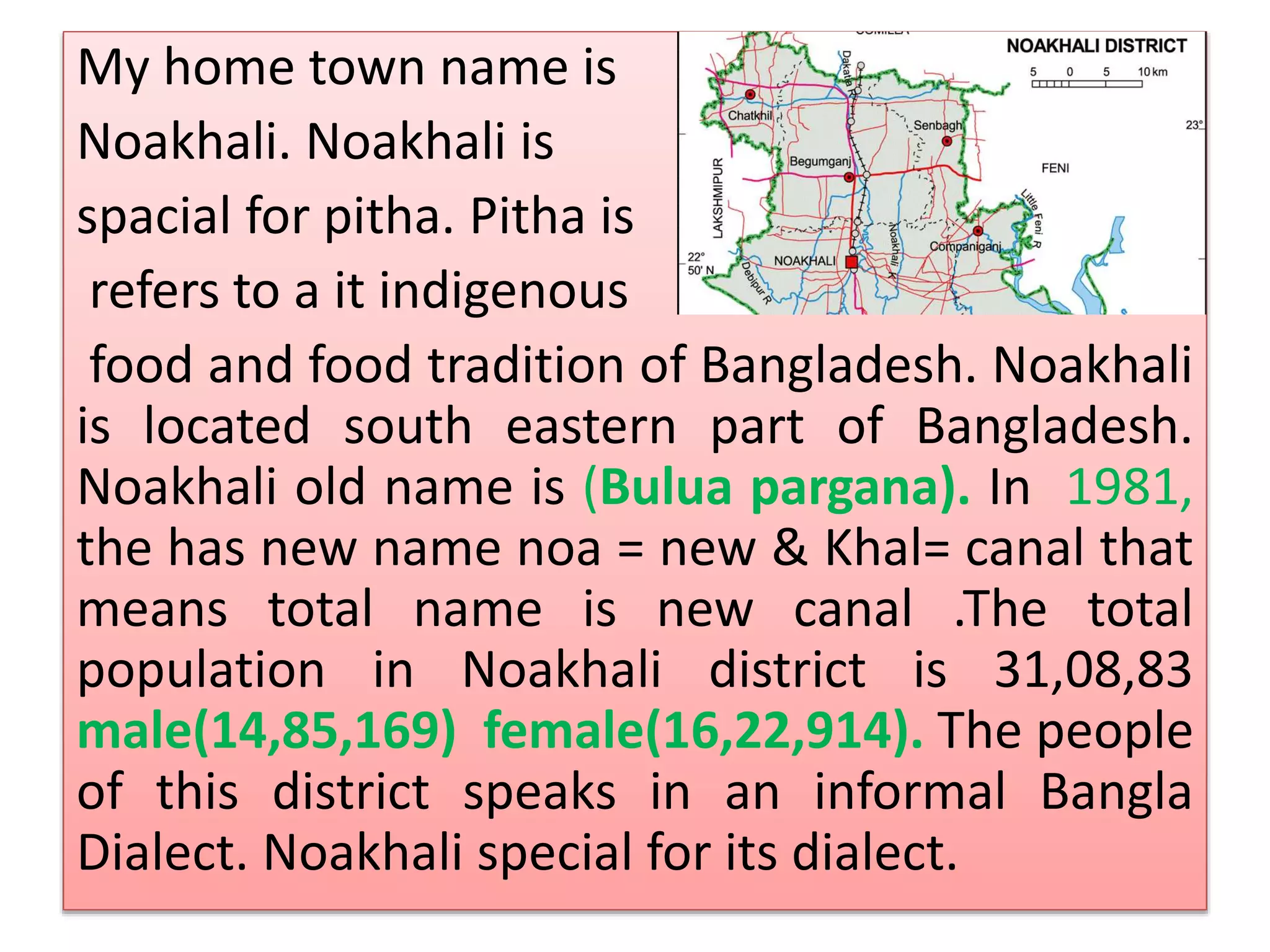 Home Town - Noakhali | PPTX