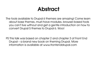 The Themer's Toolkit | PPT