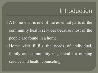 Home visit | PPTX
