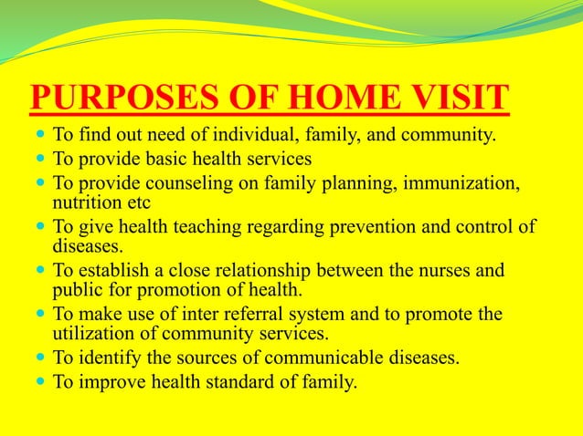 HOME VISIT.pptx | Eldercare | Family and Relationships