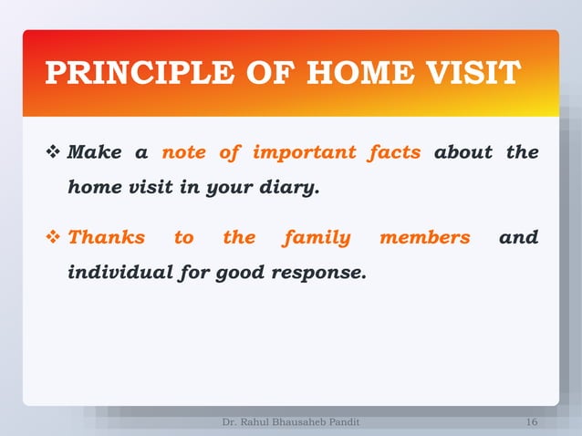 Home visit & bag technique | PPTX | Pharmaceutical Drugs | Medical Health