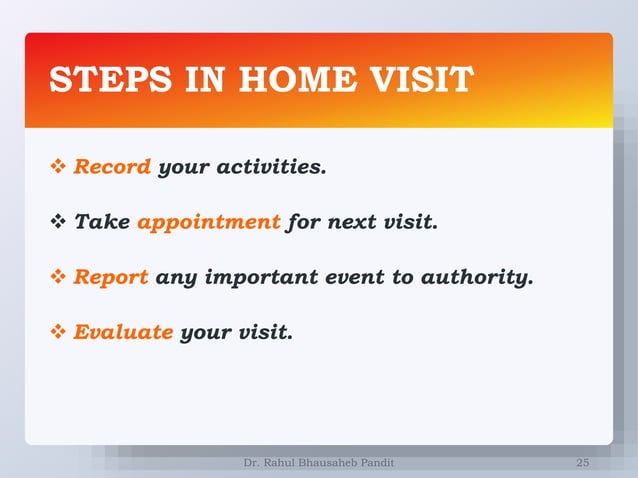 Home visit & bag technique | PPTX | Pharmaceutical Drugs | Medical Health