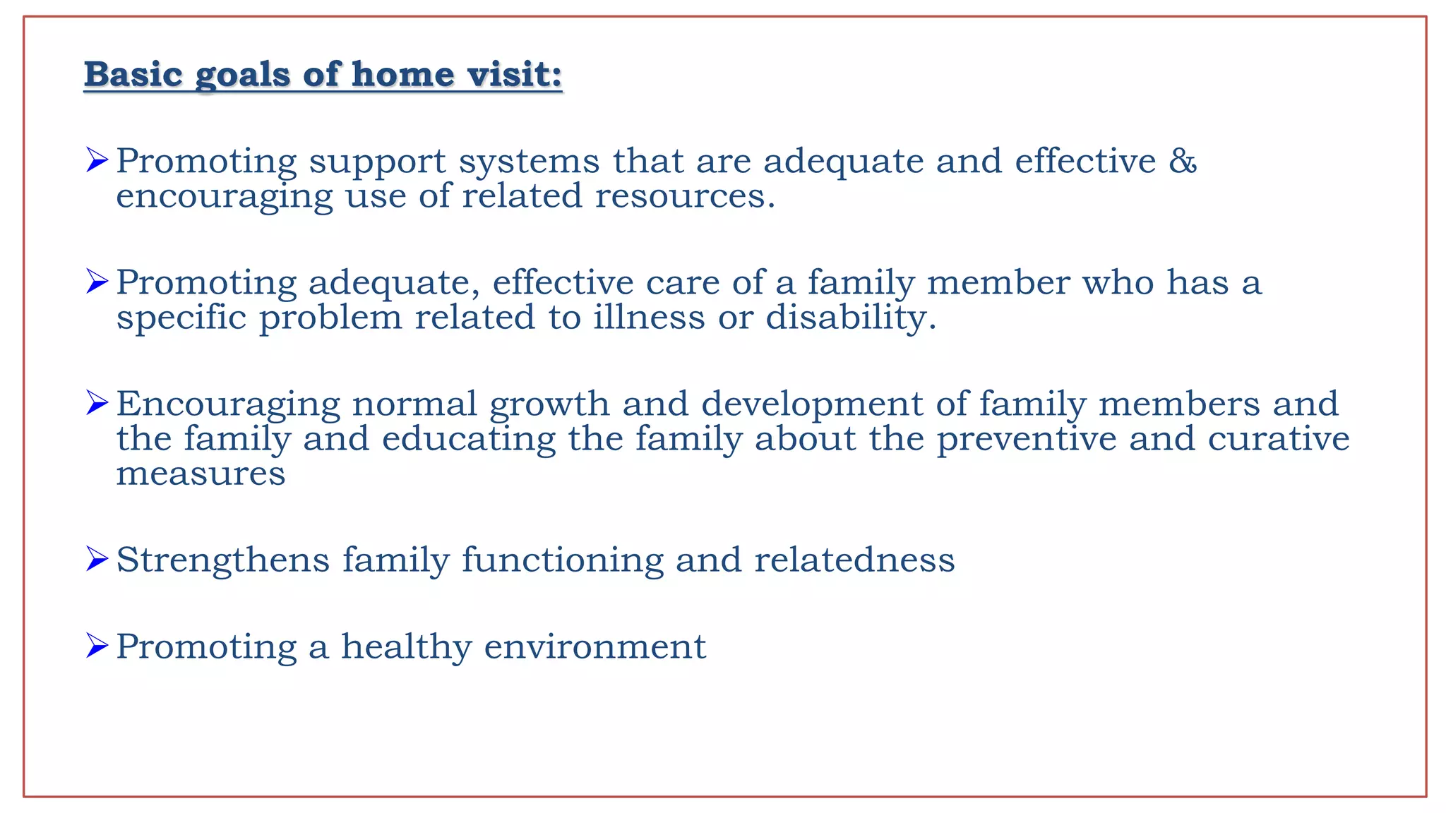 Home visit case work | PPTX