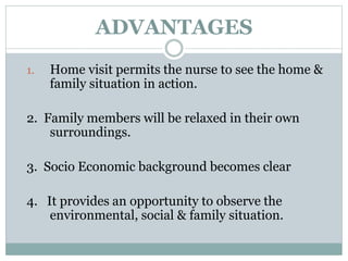 Home visting for public health care and their medical faculity | PPT