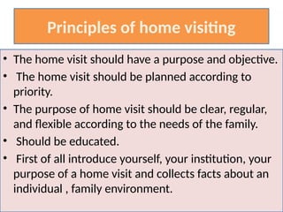HOME VISITING POWER POINT PRESENTATION IN NURSING | PPTX