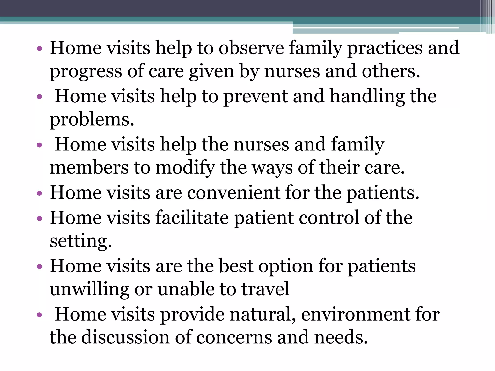 Home visiting in chn | PPTX