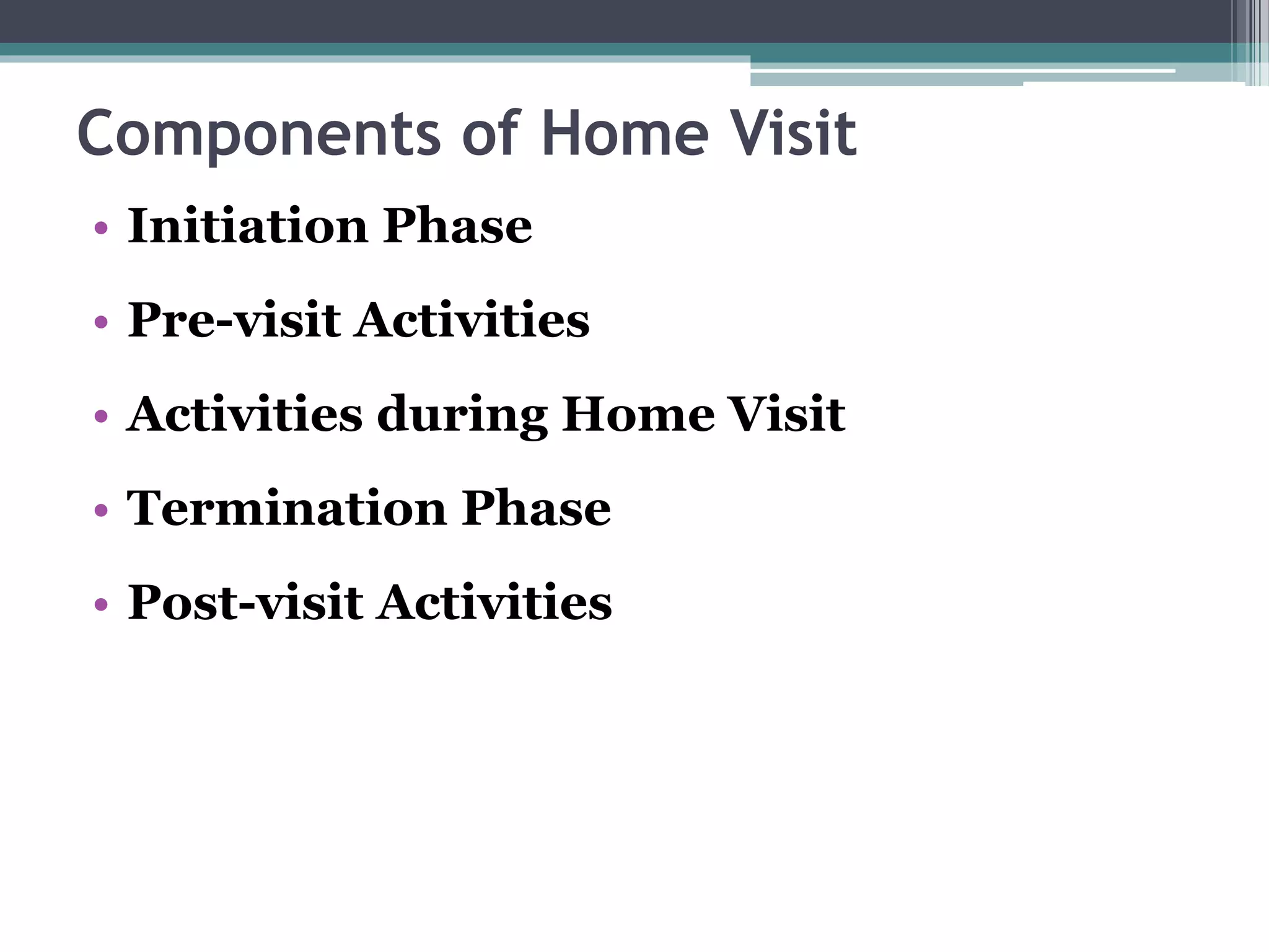 Home visiting in chn | PPTX