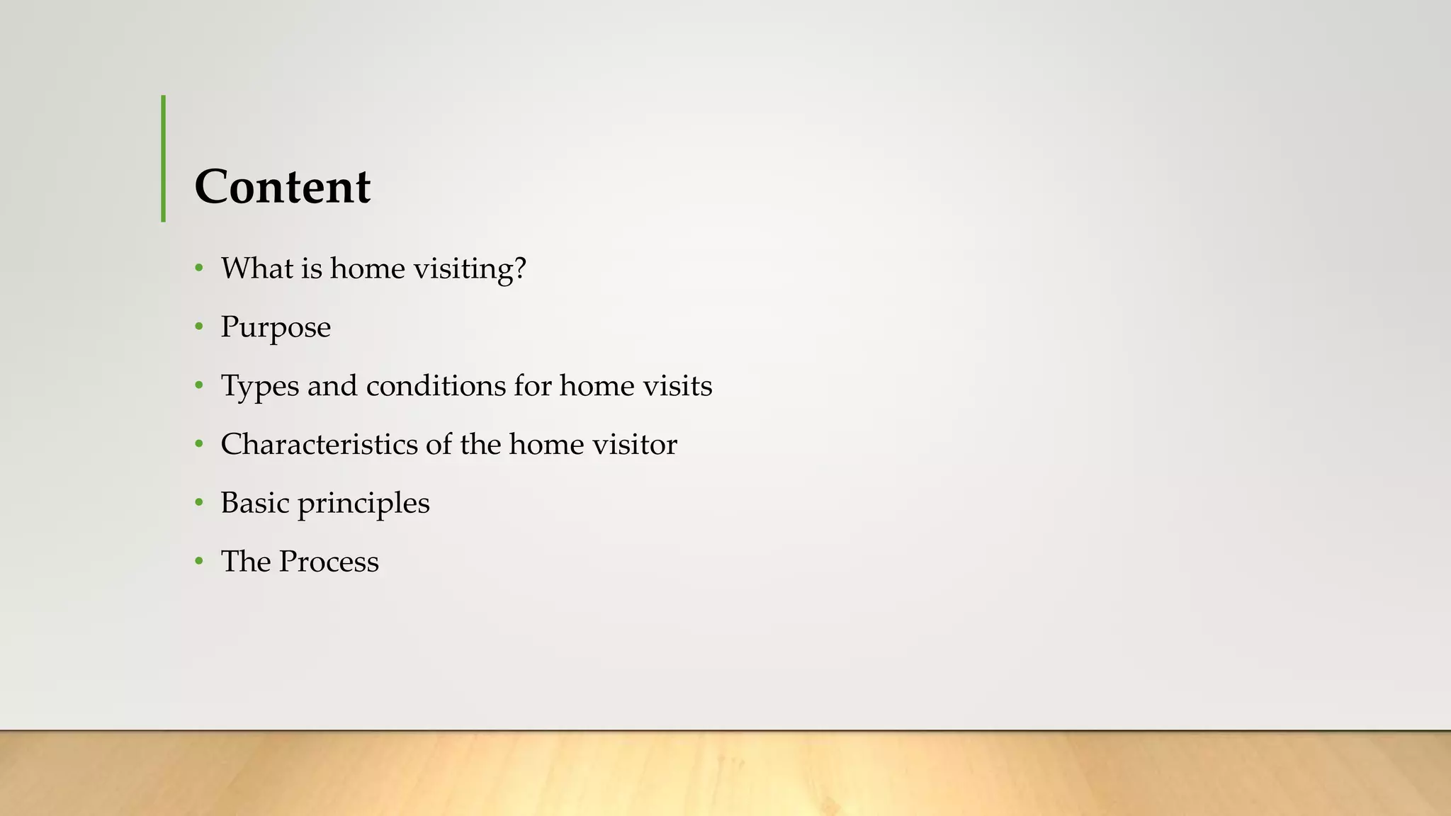 Home visiting | PPTX