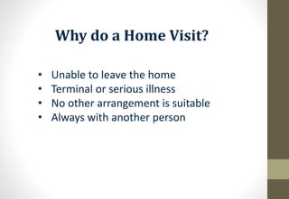 Home visits in Occupational Health | PPTX