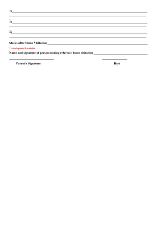 Home visit slip (blank) | DOC