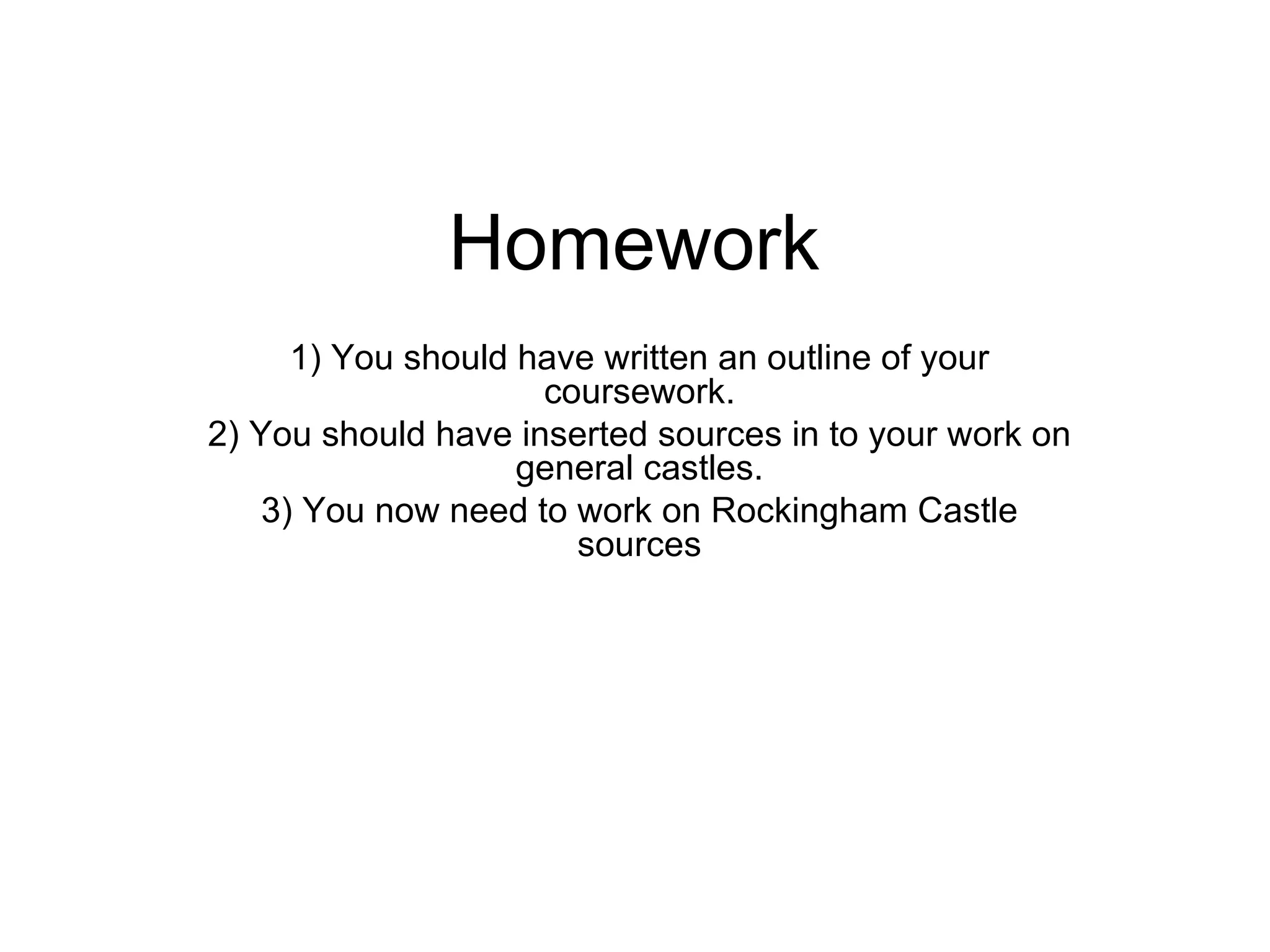 Homework | PPT