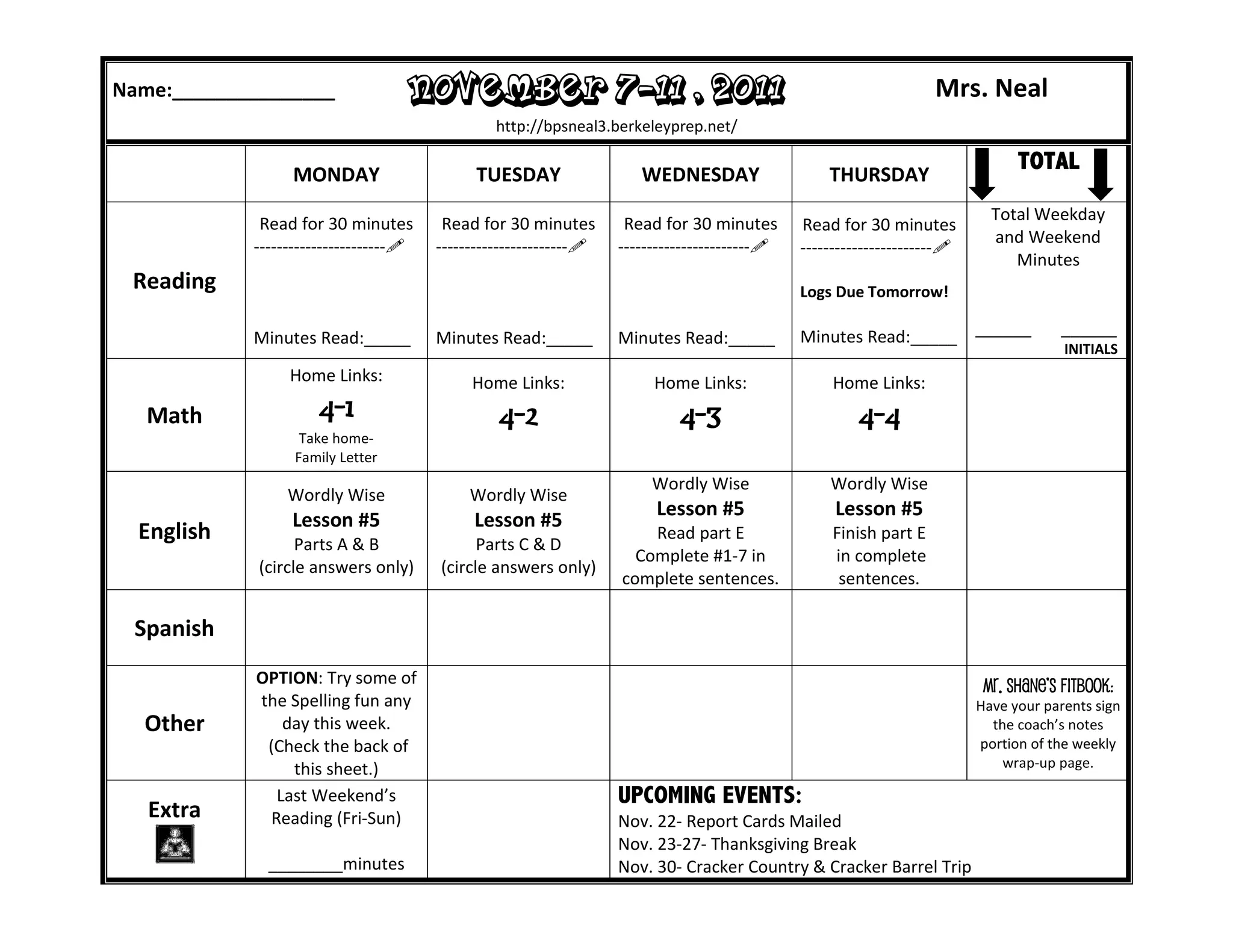 Homework November 7 | PPT