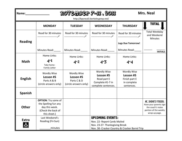 Homework November 7 | PPT