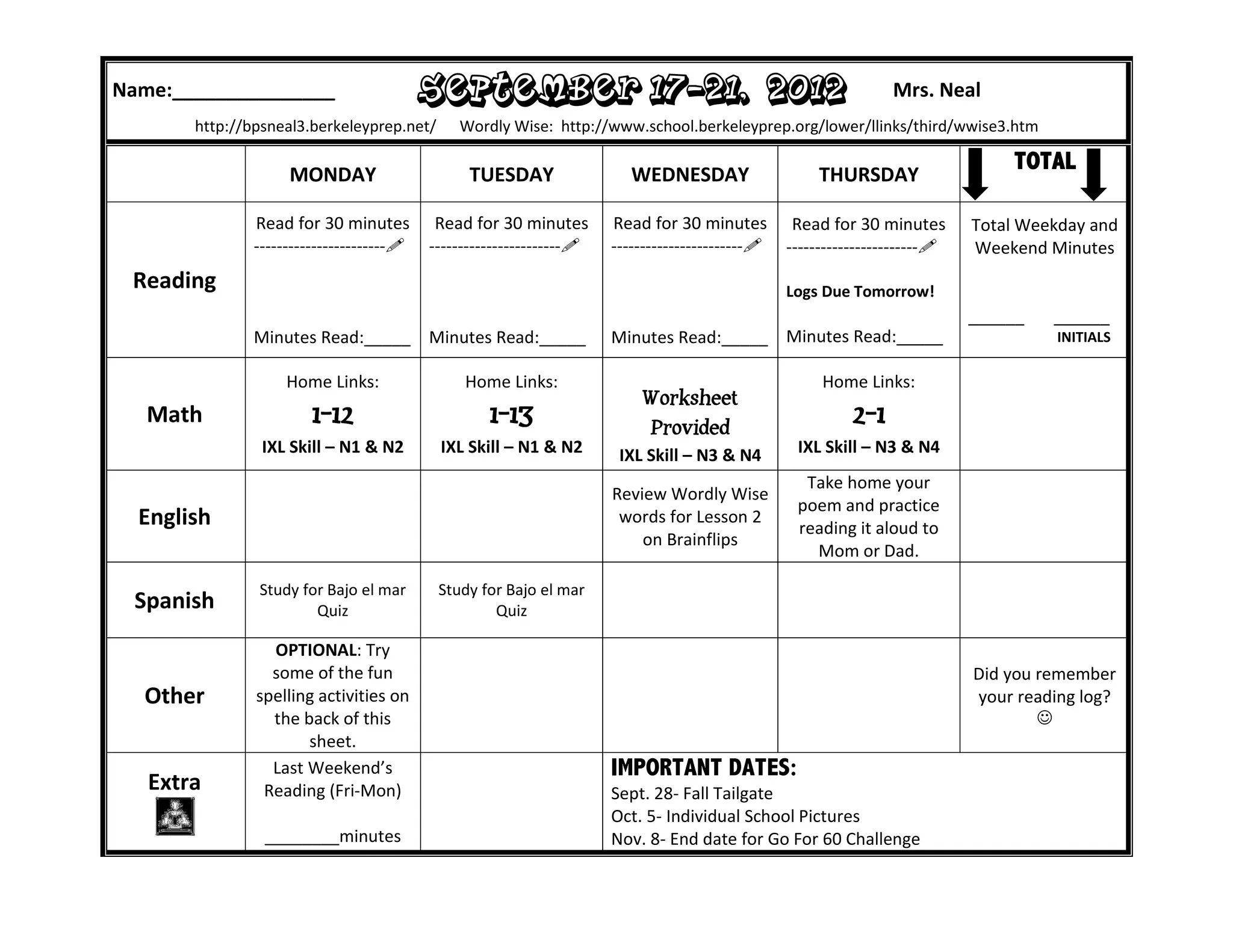 Homework Sept 17 | PPT