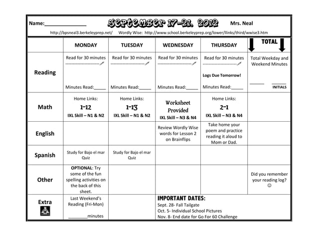 Homework Sept 17 | PPT