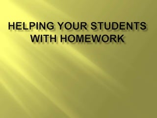 Homework | PPT