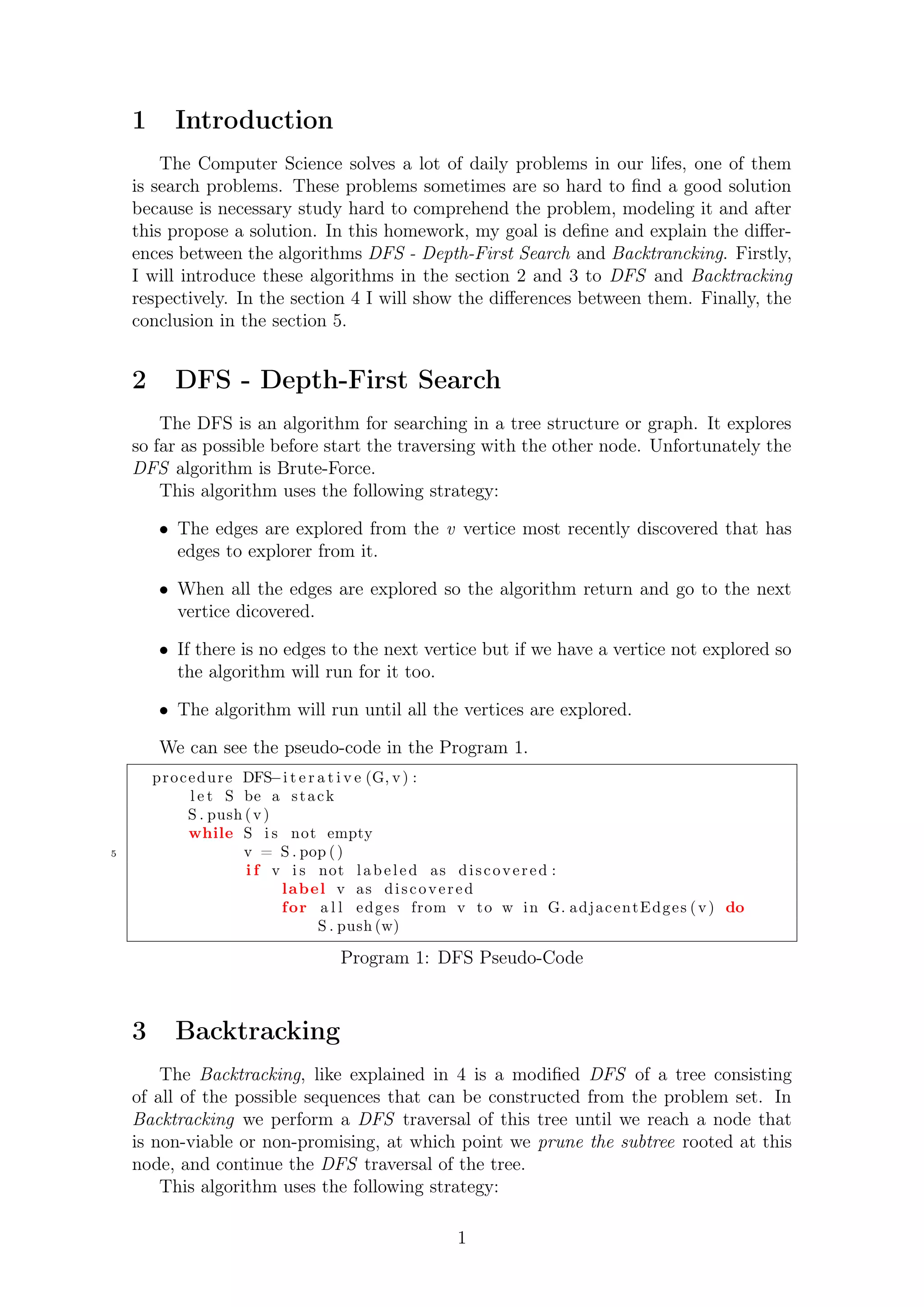 AI - Backtracking vs Depth-First Search (DFS) | PDF