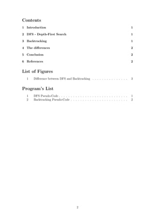 AI - Backtracking vs Depth-First Search (DFS) | PDF
