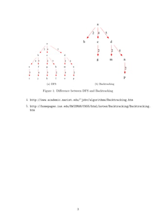 AI - Backtracking vs Depth-First Search (DFS) | PDF