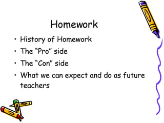 Homework in K-12 Education | PPT