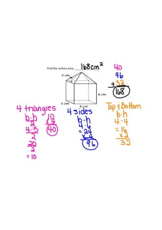Homework surface area and volume of composite shapes - 8 problems | PDF