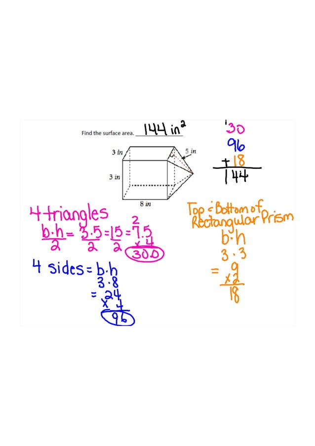 Homework surface area and volume of composite shapes - 8 problems | PDF