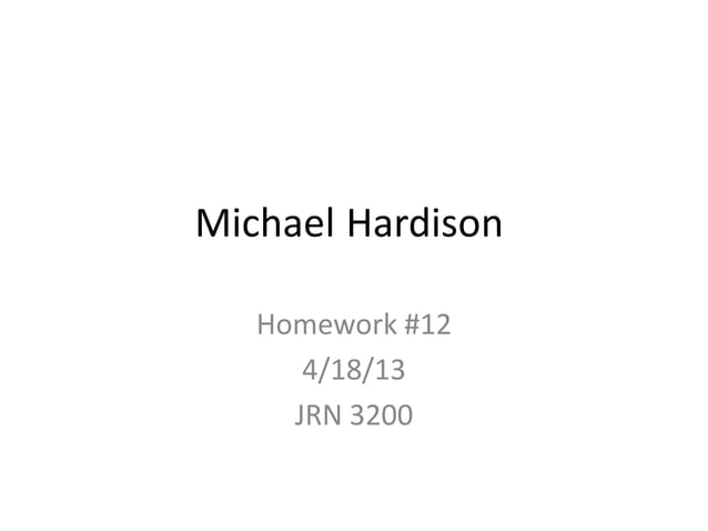 Homework 12 | PPT