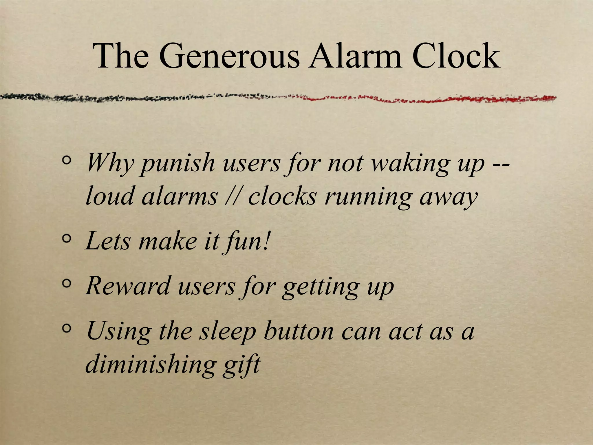 Fun Theory: Alarm Concept | PPT