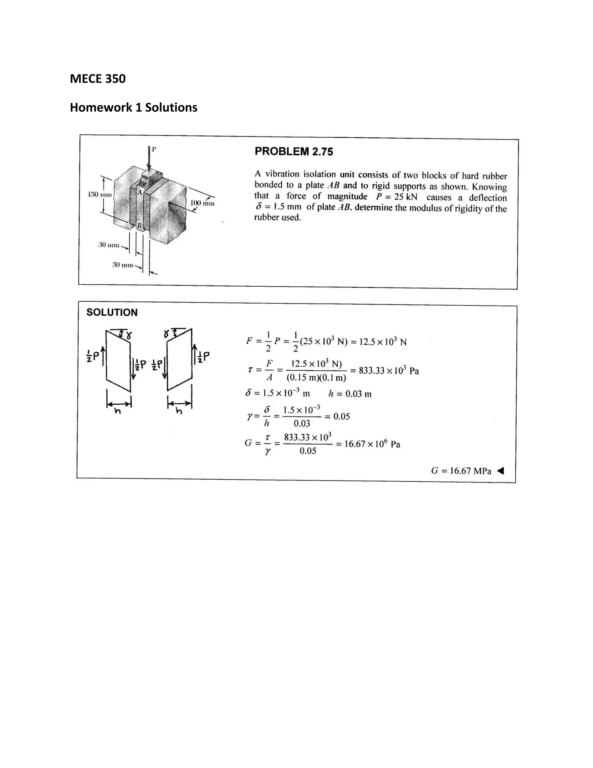 Homework 1 solutions set 1 of 2 | PDF