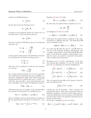 Teoría Cuántica de la Radiacion | PDF