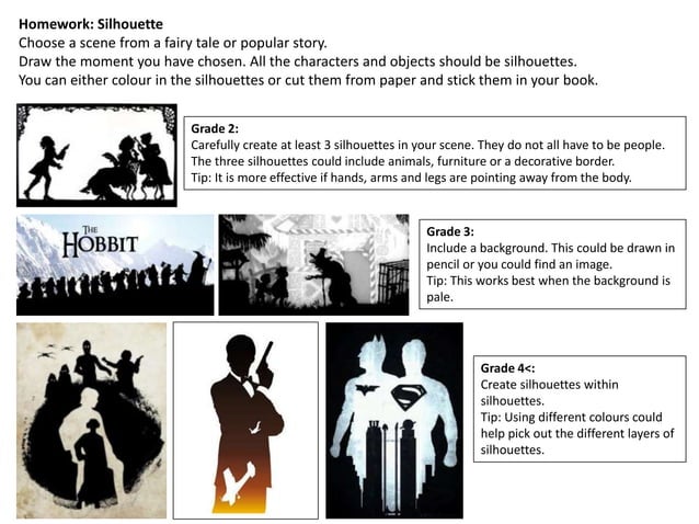 Narrative Homework 2: silhouette | PPTX