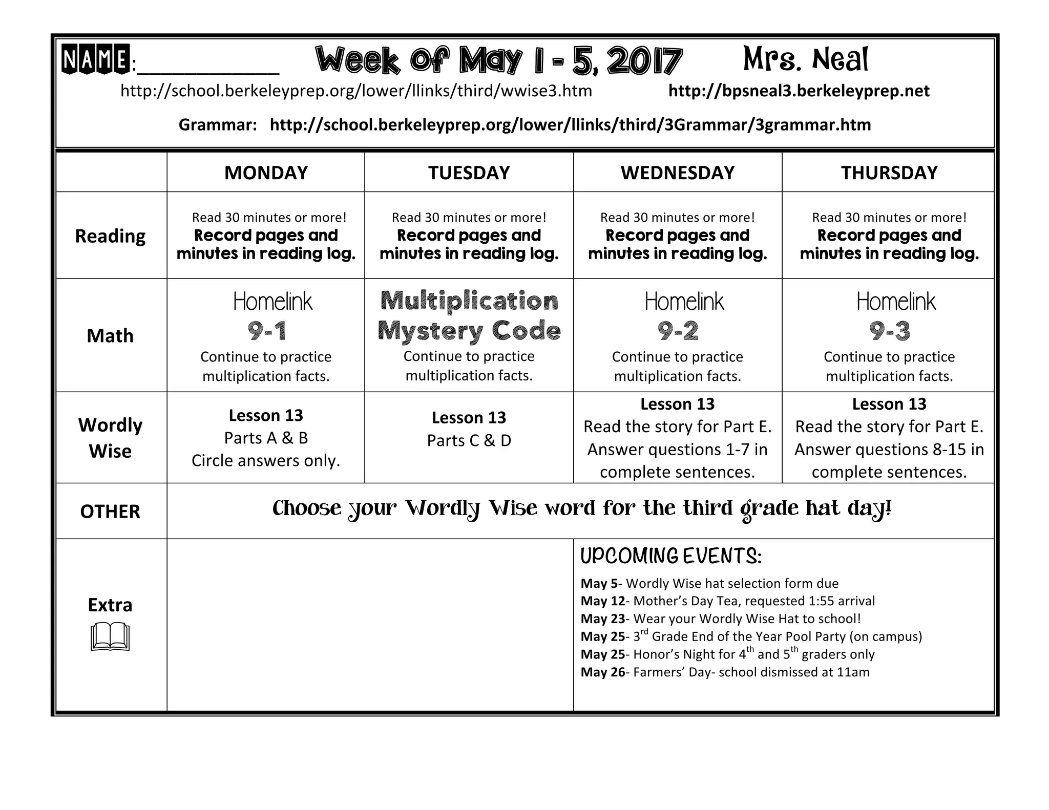 Homework 2017 | PDF | Homework and Study | Education