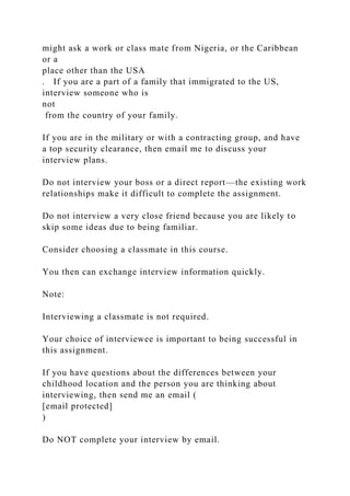 Homework 2, Interview GuideThis assignment helps you focus on.docx