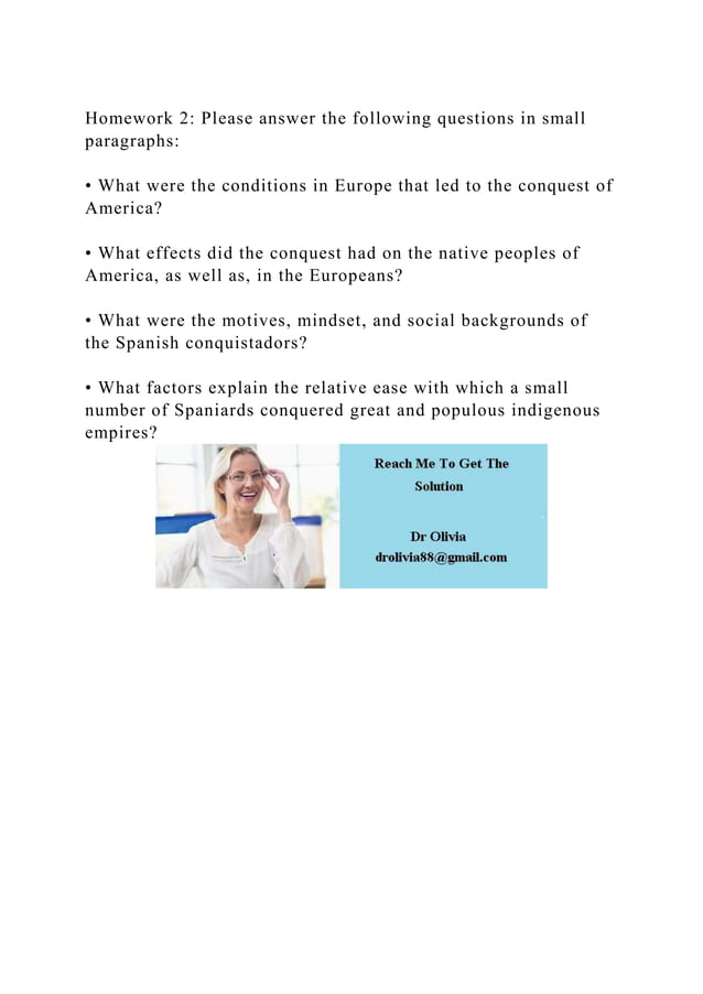 Homework 2 Please answer the following questions in small paragraph.docx